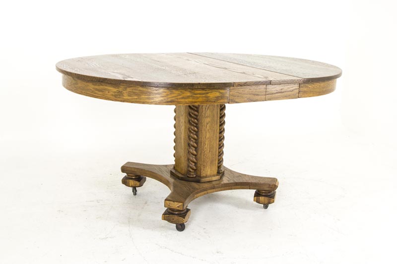 Oak Ext Table 148 09 Heatherbrae Antiques oak-ext-table-148-09-heatherbrae-antiques